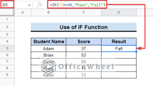 How to Use IF Function in Google Sheets (6 Suitable Examples)