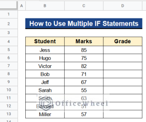 How to Use Multiple IF Statements in Google Sheets (5 Examples)