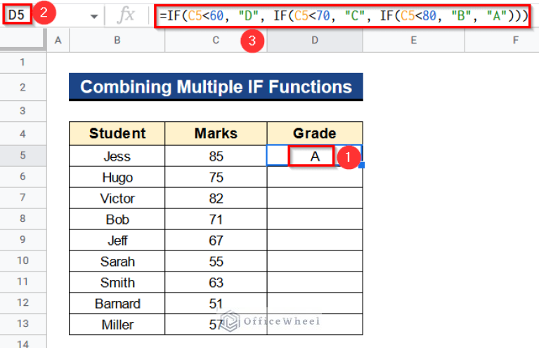 How to Use Multiple IF Statements in Google Sheets (5 Examples)