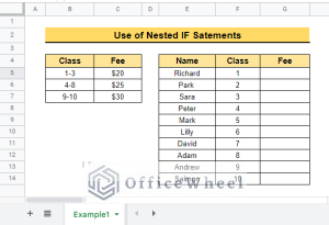 How to Use Nested IF Statements in Google Sheets (3 Examples)