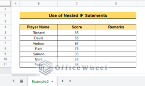 How to Use Nested IF Statements in Google Sheets (3 Examples)