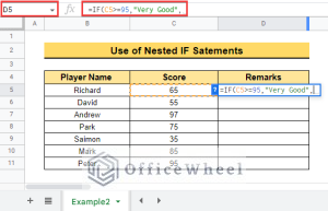 How to Use Nested IF Statements in Google Sheets (3 Examples)