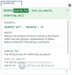 How to Use SEARCH Function in Google Sheets (5 Examples)