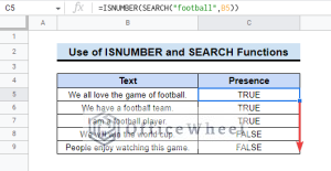 How to Use SEARCH Function in Google Sheets (5 Examples)