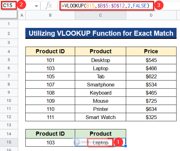 How to Use the VLOOKUP Function in Google Sheets