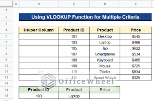 How to Use the VLOOKUP Function in Google Sheets