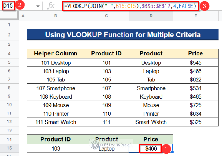 How to Use the VLOOKUP Function in Google Sheets