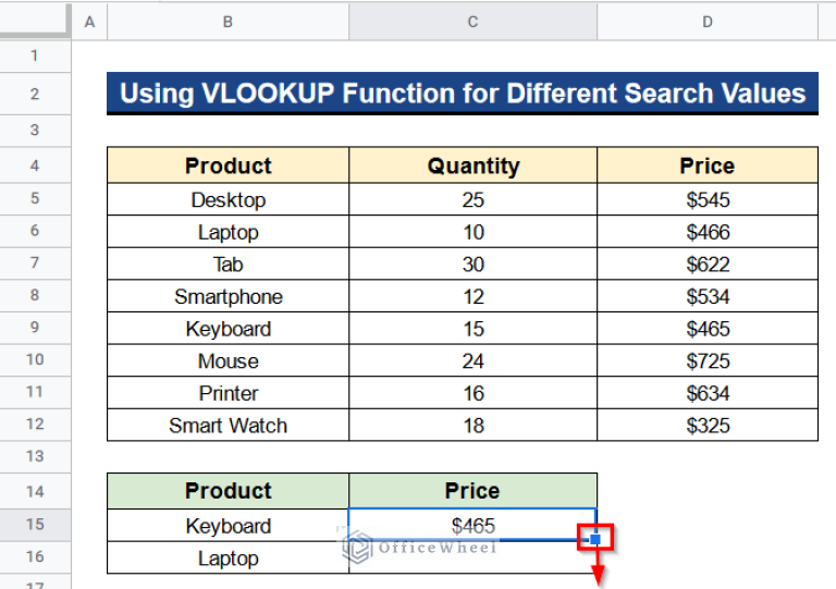 How to Use the VLOOKUP Function in Google Sheets