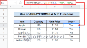 How to Use ARRAYFORMULA in Google Sheets (6 Examples)