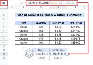 How to Use ARRAYFORMULA in Google Sheets (6 Examples)