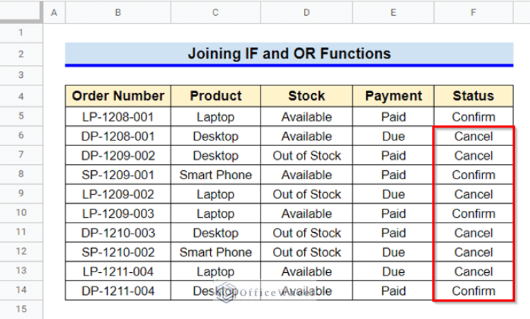 If Cell Contains Text Then Return Value in Another Cell in Google Sheets