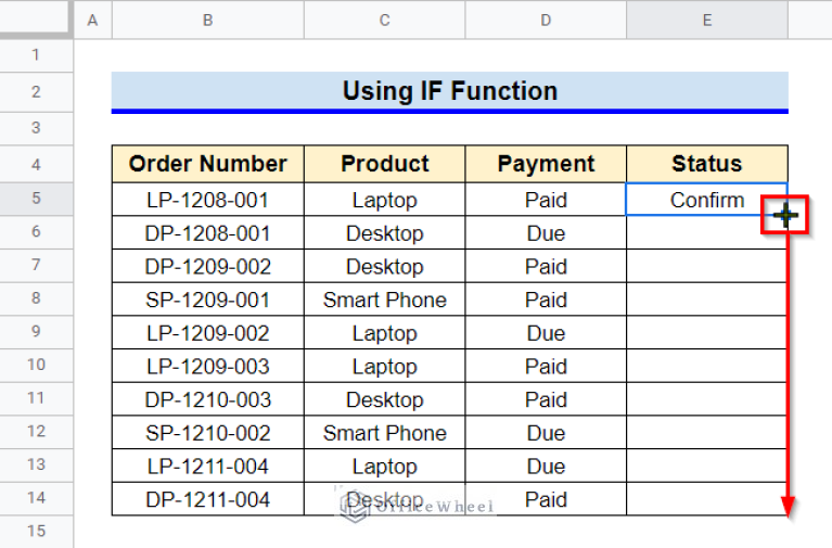 If Cell Contains Text Then Return Value in Another Cell in Google Sheets