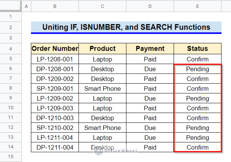 If Cell Contains Text Then Return Value in Another Cell in Google Sheets