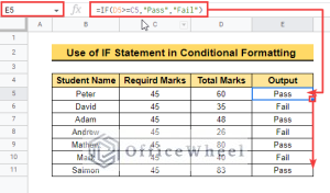 Google Sheets IF Statement in Conditional Formatting