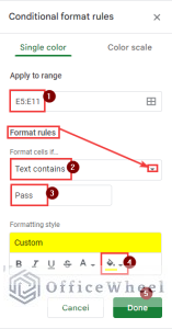 Google Sheets IF Statement in Conditional Formatting