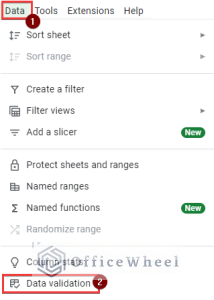Create Multiple Dependent Drop Down List in Google Sheets