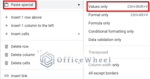 How to Use Paste Special in Google Sheets (8 Examples)