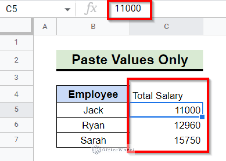 How to Use Paste Special in Google Sheets (8 Examples)