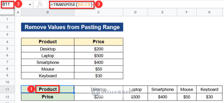 [Solved!] Paste Transpose Is Not Working in Google Sheets