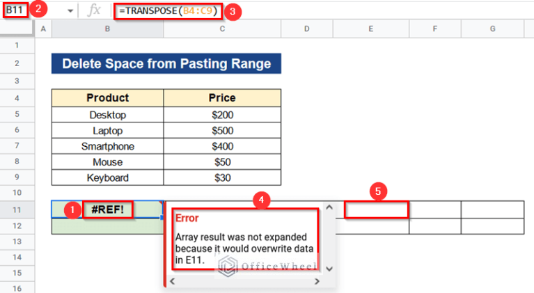 [Solved!] Paste Transpose Is Not Working in Google Sheets