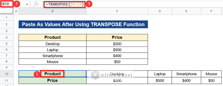 [Solved!] Paste Transpose Is Not Working in Google Sheets