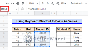 [Solved!] Paste Values Is Not Working in Google Sheets (2 Fixes)