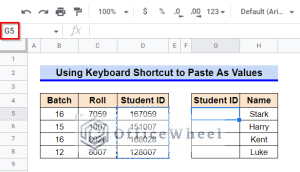 [Solved!] Paste Values Is Not Working in Google Sheets (2 Fixes)