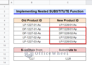 How to Use SUBSTITUTE Function in Google Sheets (7 Examples)
