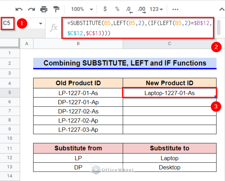 How to Use SUBSTITUTE Function in Google Sheets (7 Examples)