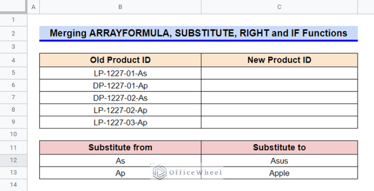 How to Use SUBSTITUTE Function in Google Sheets (7 Examples)