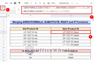 How to Use SUBSTITUTE Function in Google Sheets (7 Examples)