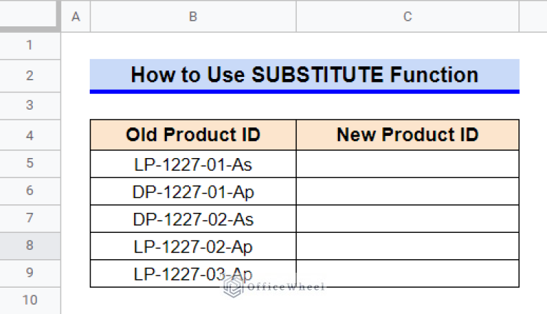 How to Use SUBSTITUTE Function in Google Sheets (7 Examples)