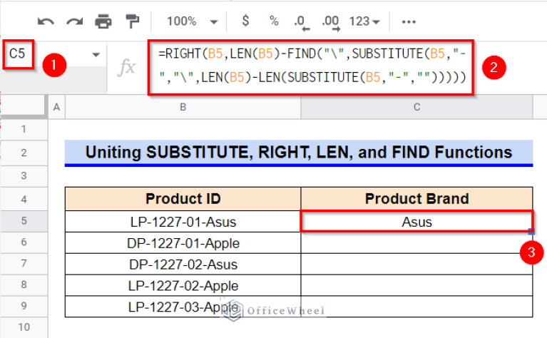 How to Use SUBSTITUTE Function in Google Sheets (7 Examples)