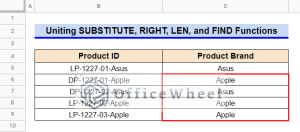 How to Use SUBSTITUTE Function in Google Sheets (7 Examples)