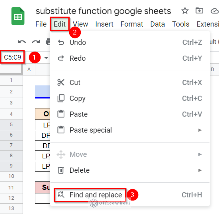 How to Use SUBSTITUTE Function in Google Sheets (7 Examples)