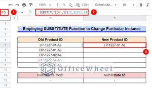 How to Use SUBSTITUTE Function in Google Sheets (7 Examples)