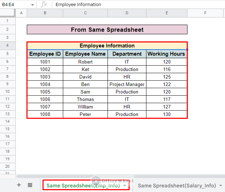 How to VLOOKUP Between Two Google Sheets (2 Ideal Examples)