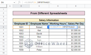 How to VLOOKUP Between Two Google Sheets (2 Ideal Examples)