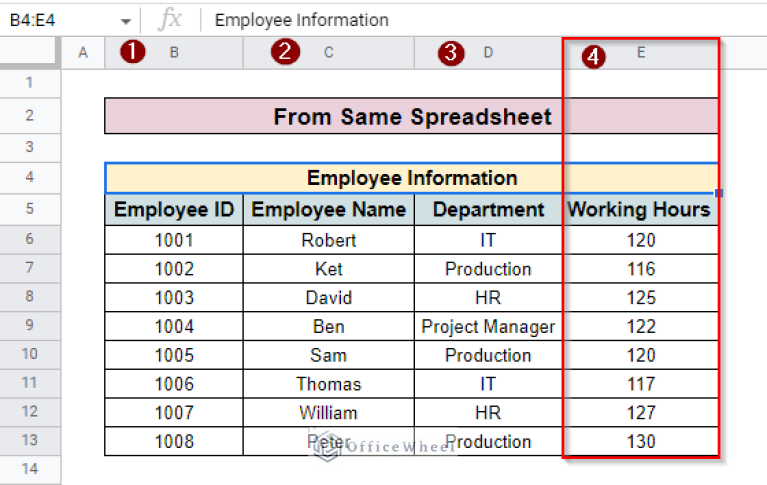 How to VLOOKUP Between Two Google Sheets (2 Ideal Examples)