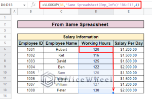 How to VLOOKUP Between Two Google Sheets (2 Ideal Examples)