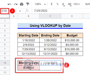 2 Helpful Examples to VLOOKUP by Date in Google Sheets