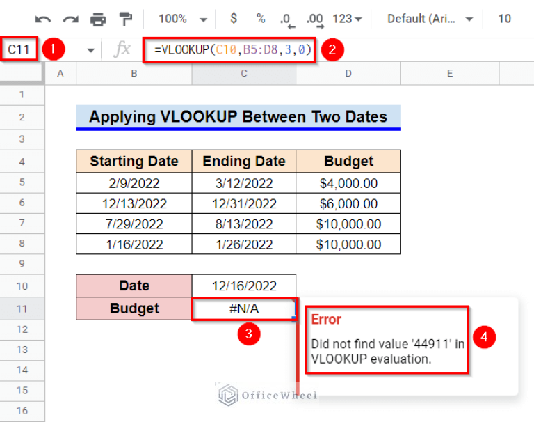 2 Helpful Examples to VLOOKUP by Date in Google Sheets