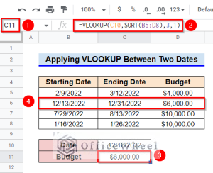 2 Helpful Examples to VLOOKUP by Date in Google Sheets