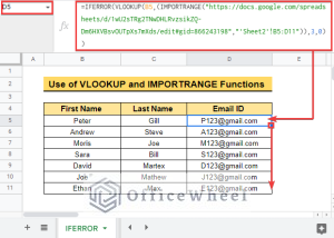 VLOOKUP with IMPORTRANGE Function in Google Sheets