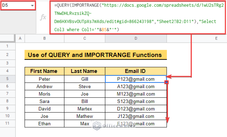 VLOOKUP with IMPORTRANGE Function in Google Sheets
