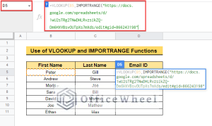 VLOOKUP with IMPORTRANGE Function in Google Sheets