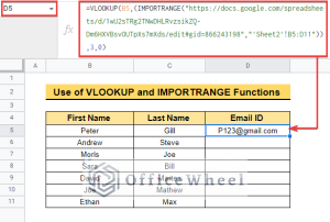 VLOOKUP with IMPORTRANGE Function in Google Sheets