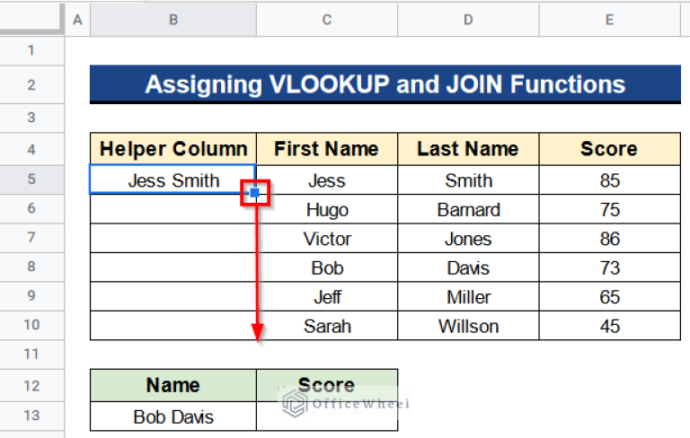 How to Concatenate with VLOOKUP in Google Sheets