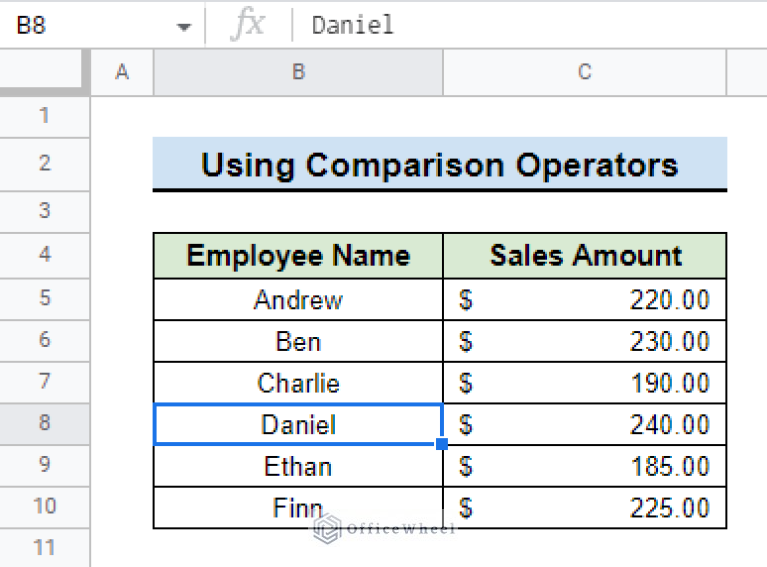 How To Use VLOOKUP With IF Statement In Google Sheets