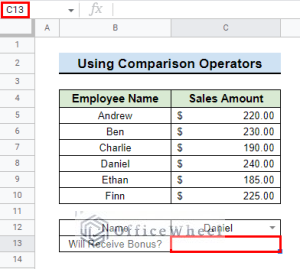 How to Use VLOOKUP with IF Statement in Google Sheets